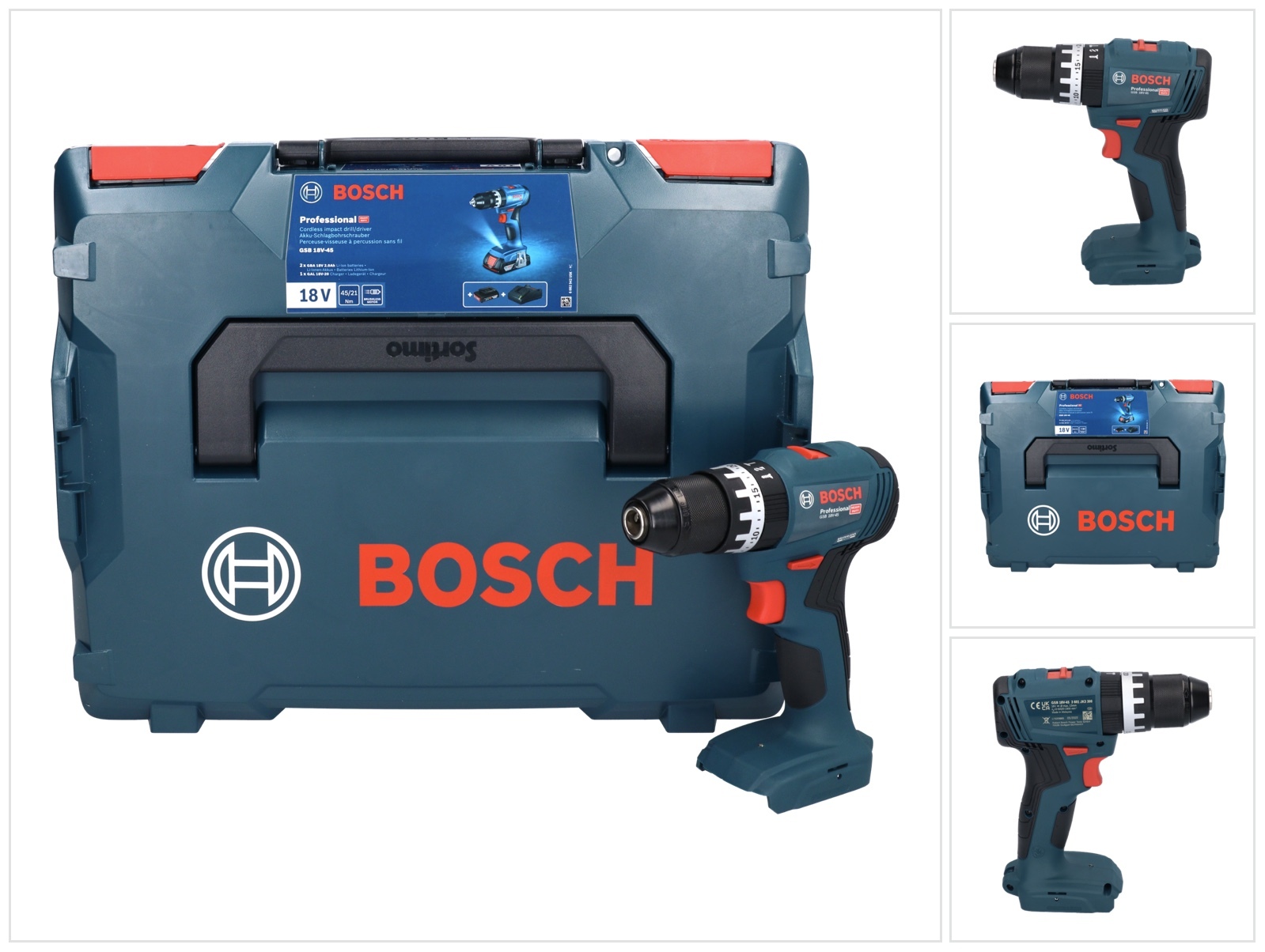 Bosch GSB 18V-45 akumulatorowa wiertarko-wkrętarka udarowa