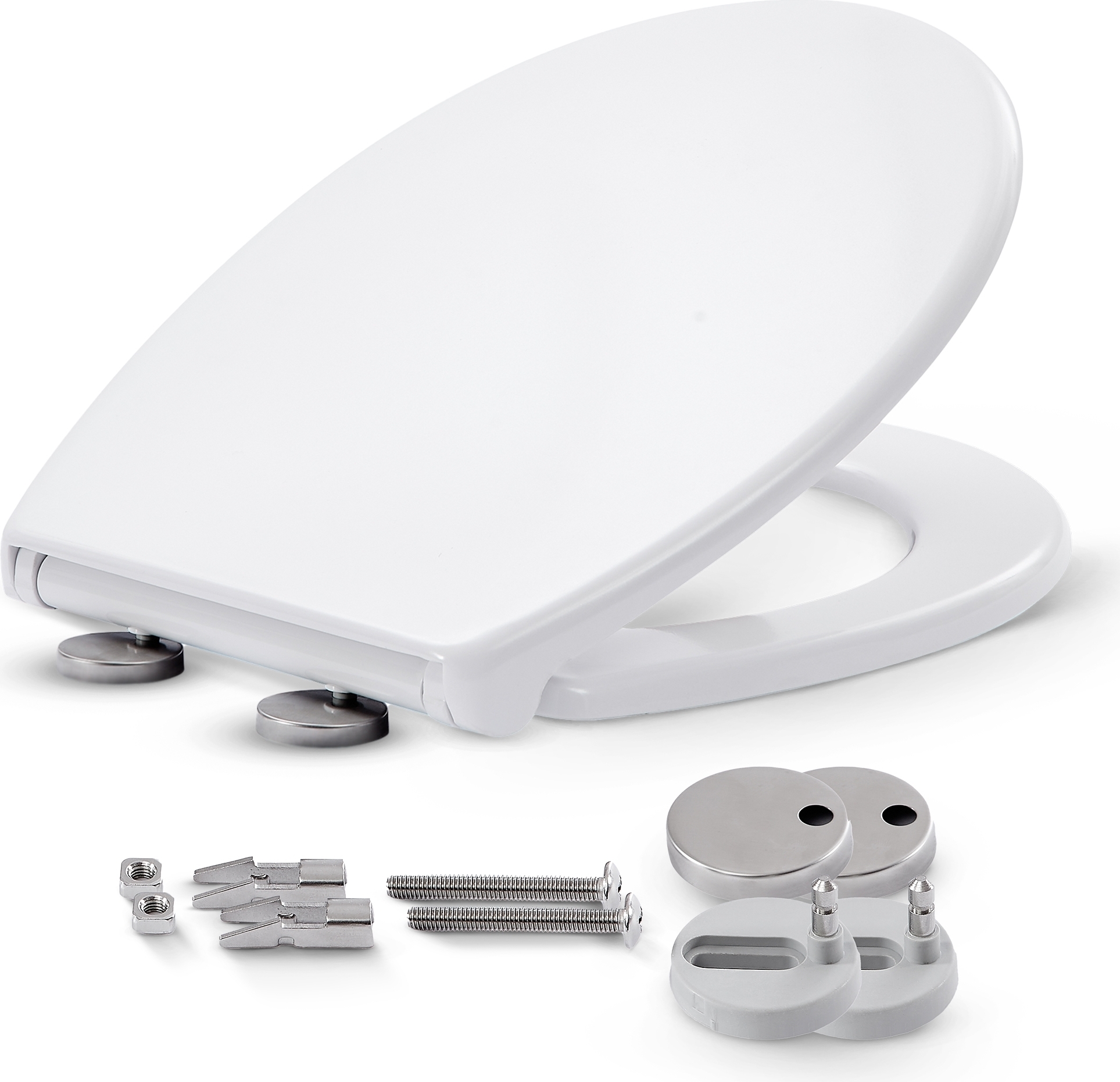 AREBOS WC sedadlo Duroplast Oval | S mechanizmom mäkkého