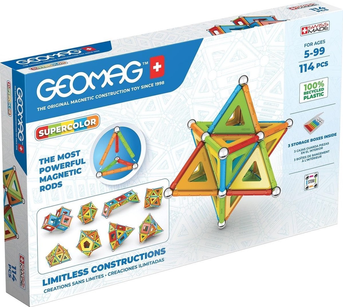 Geomag Super Color Recycled 114 Stück | Kaufland.de