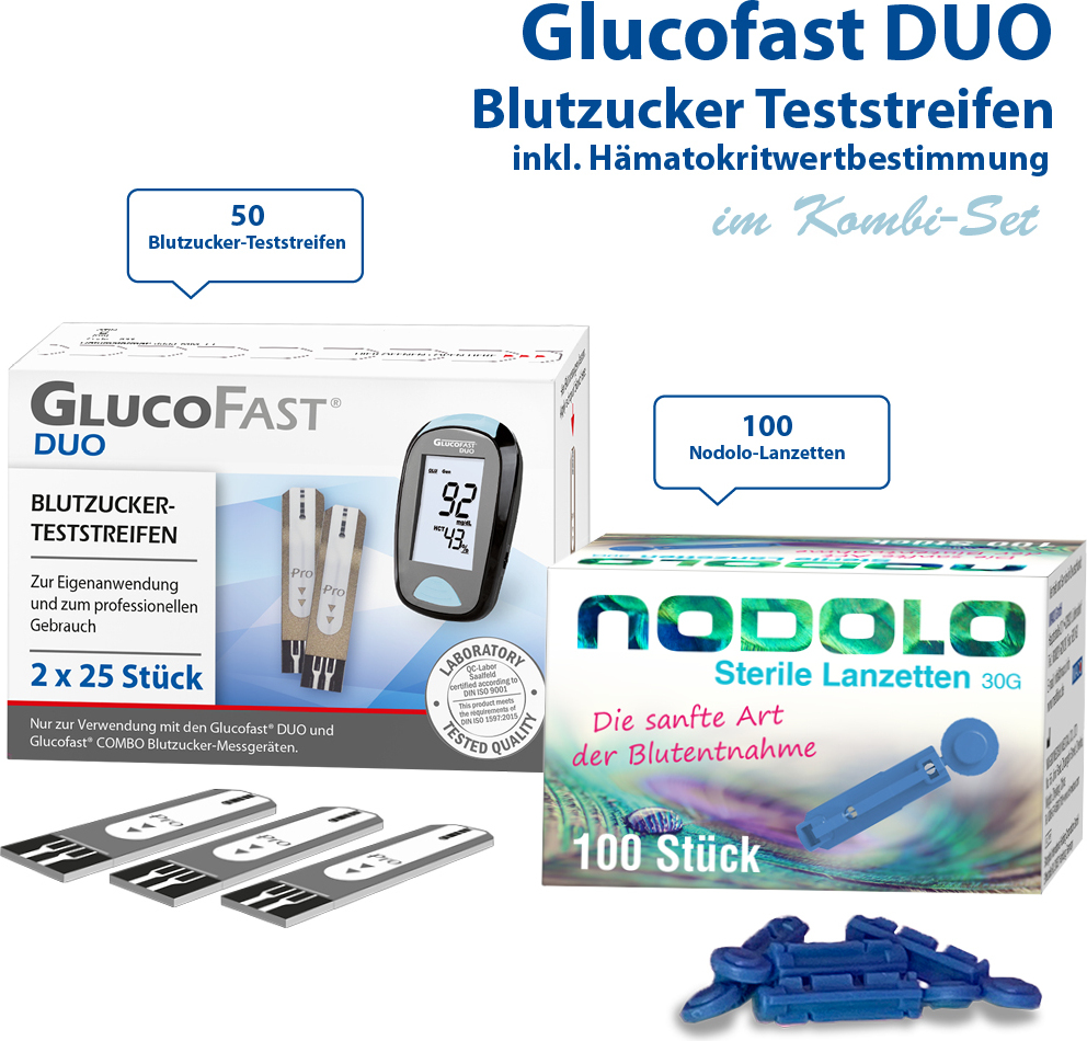 Glucofast Duo Blutzucker-Teststreifen, 50 | Kaufland.de