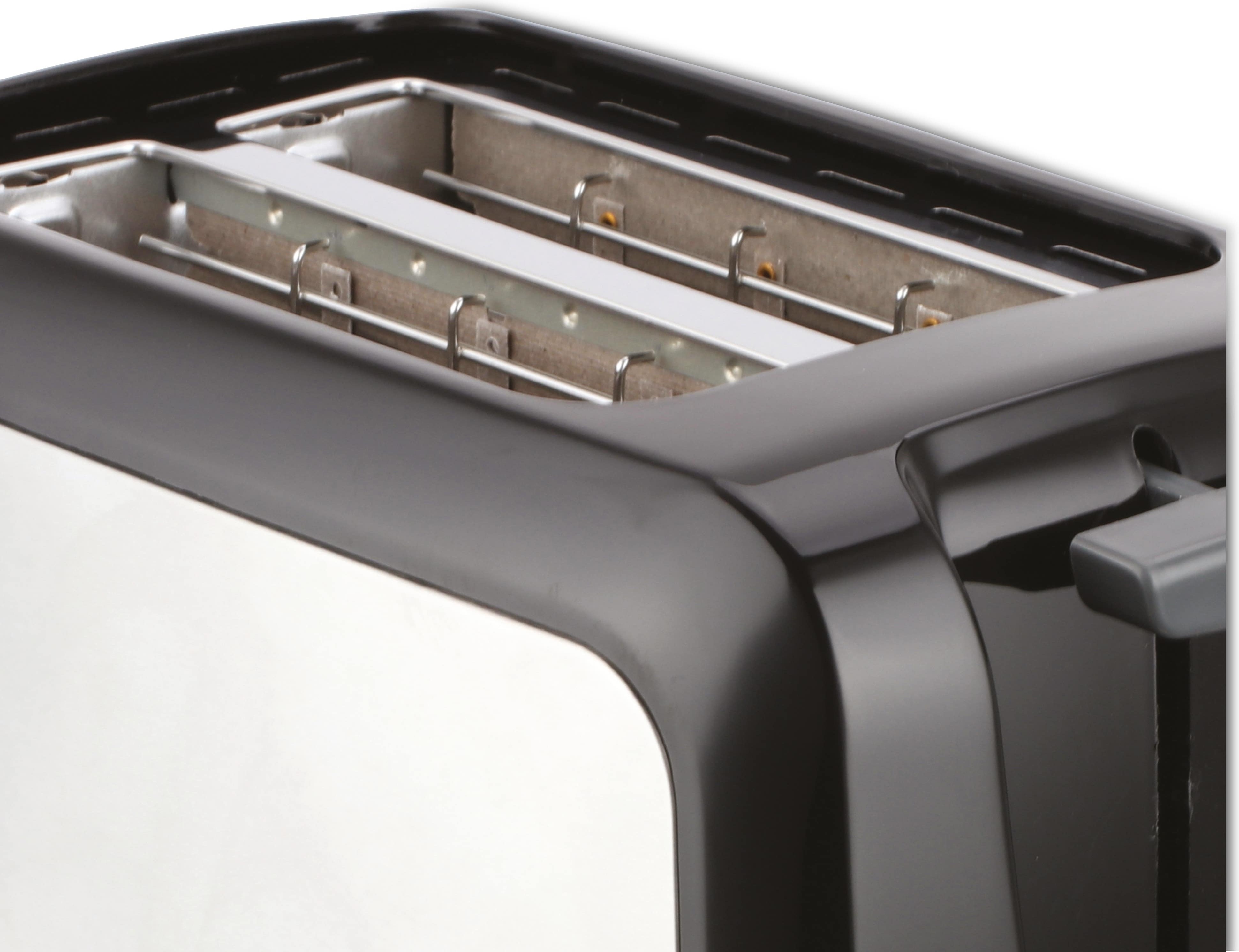 Emerio Toaster 2 Scheiben, Edelstahl, Thermostat, Aufsatz