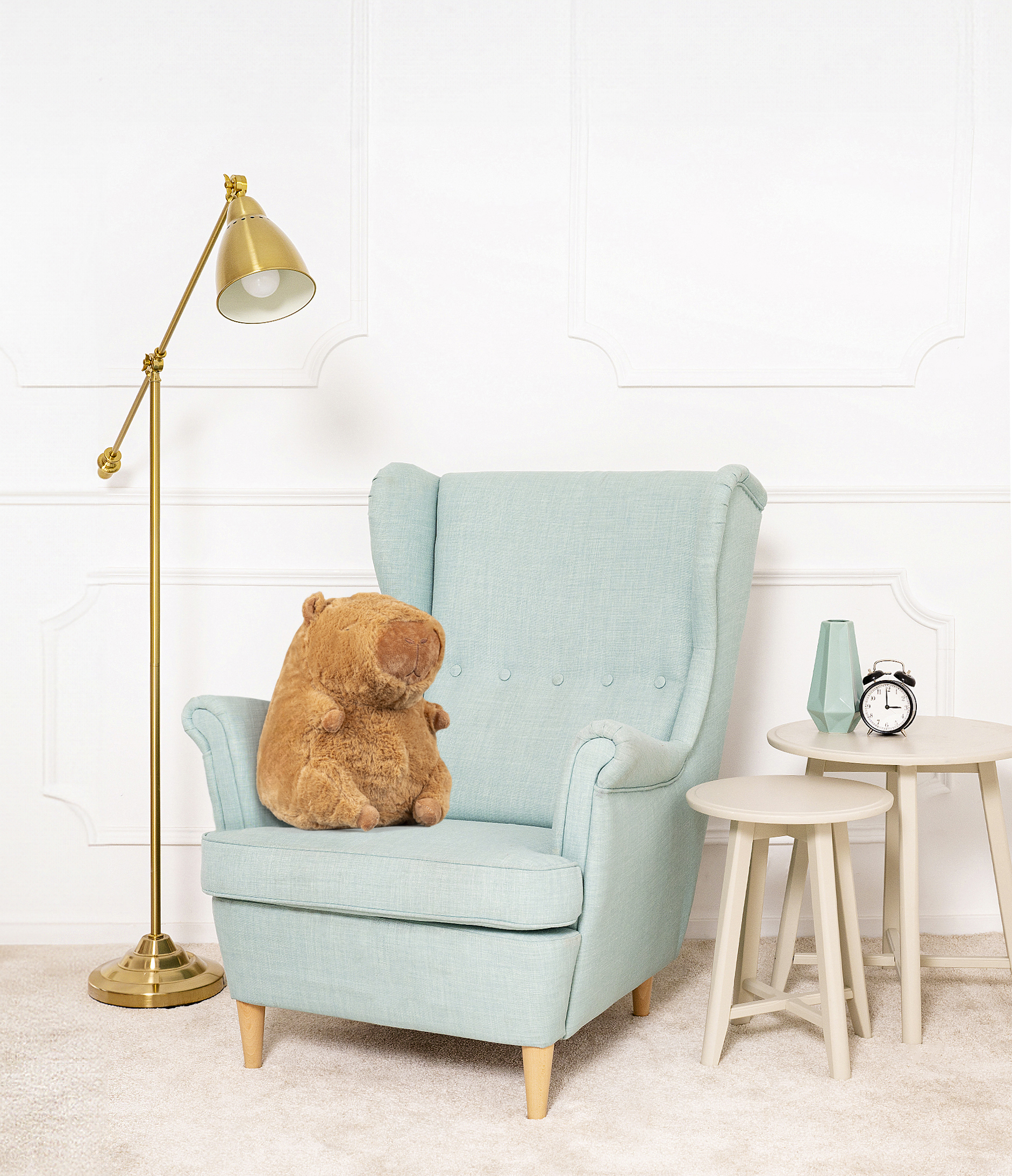 Gustaw Ours en peluche Grand XXL (brun, 35cm) Cochon d'eau-