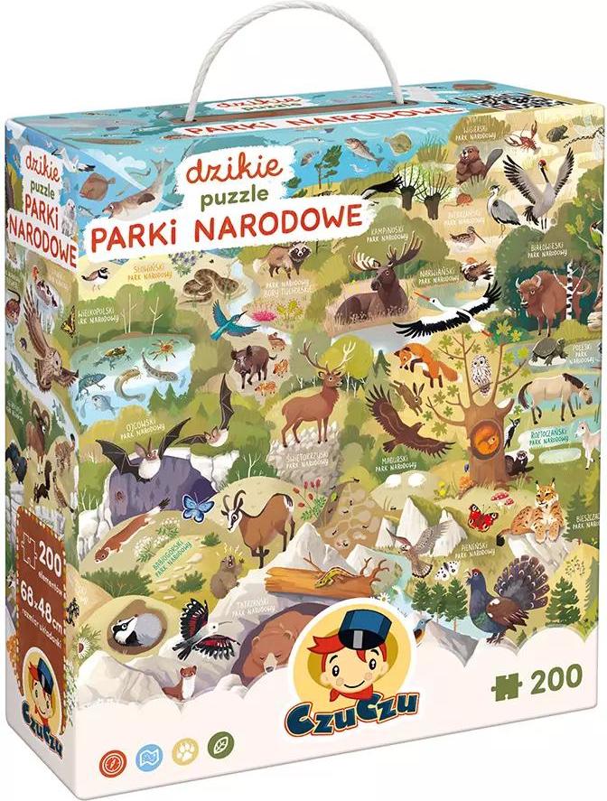 CZUCZU Wild Puzzle Parchi nazionali per bambini 92498