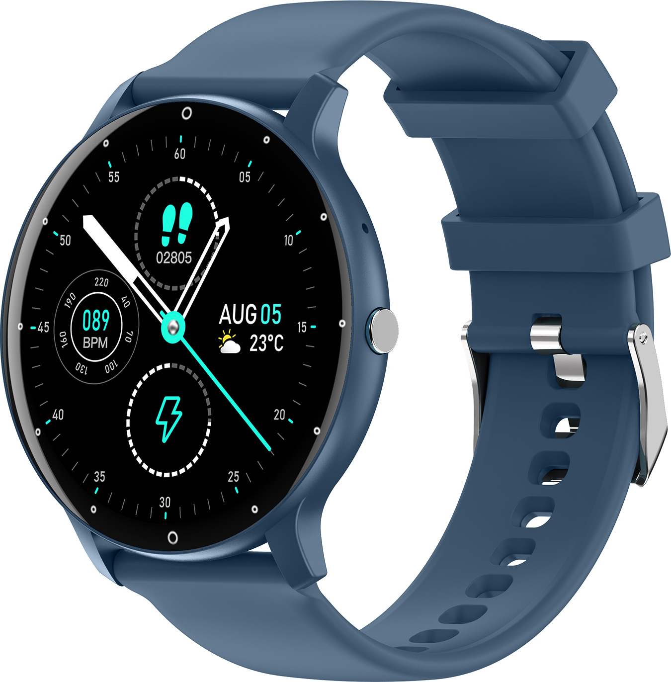 ZL02CPRO Smartwatch con schermo TFT da 1,28 pollici, blu