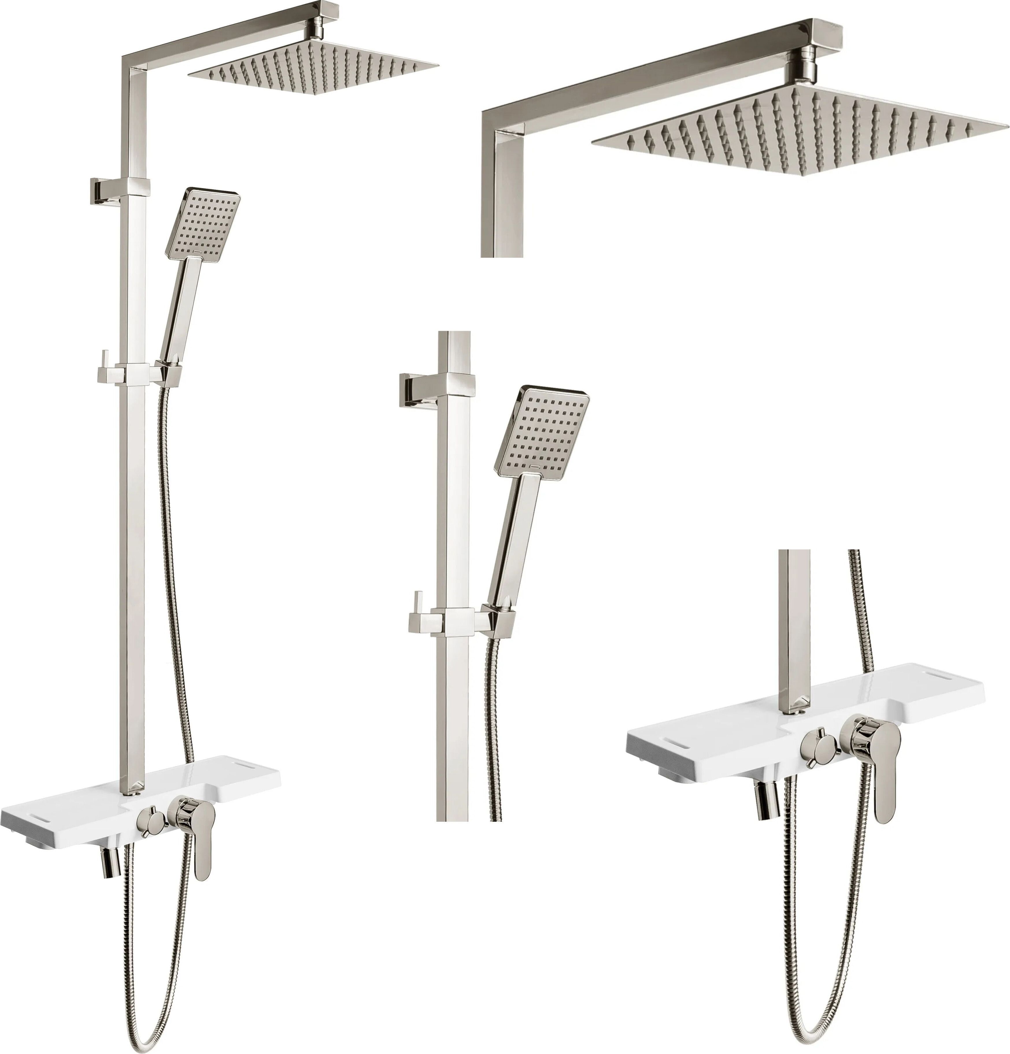 Rea Duschgarnitur Lucas Chrome Bad- & Duscharmaturen