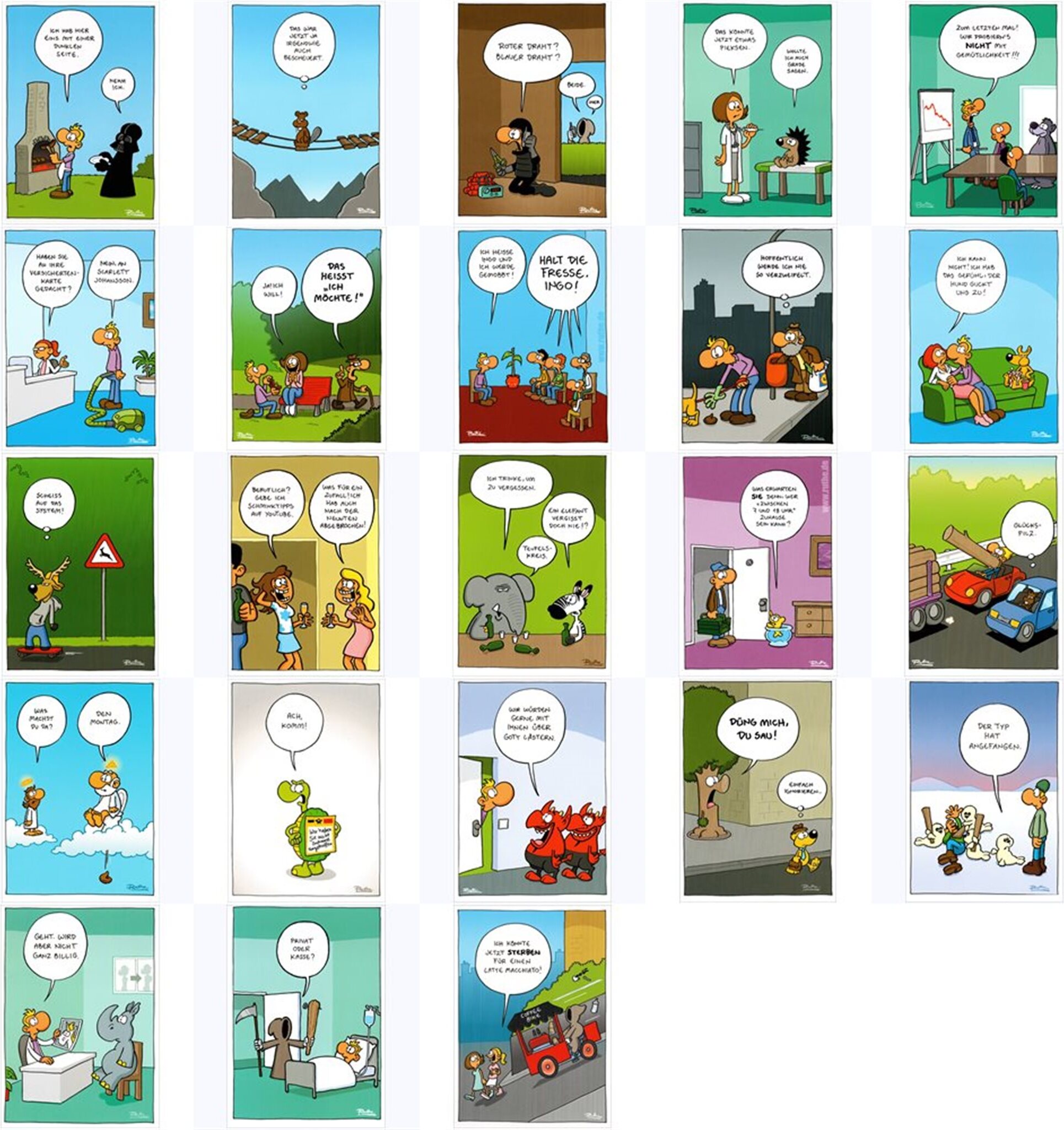 Cartoon-Postkarten-Komplettset Ralph Ruthe | Kaufland.de