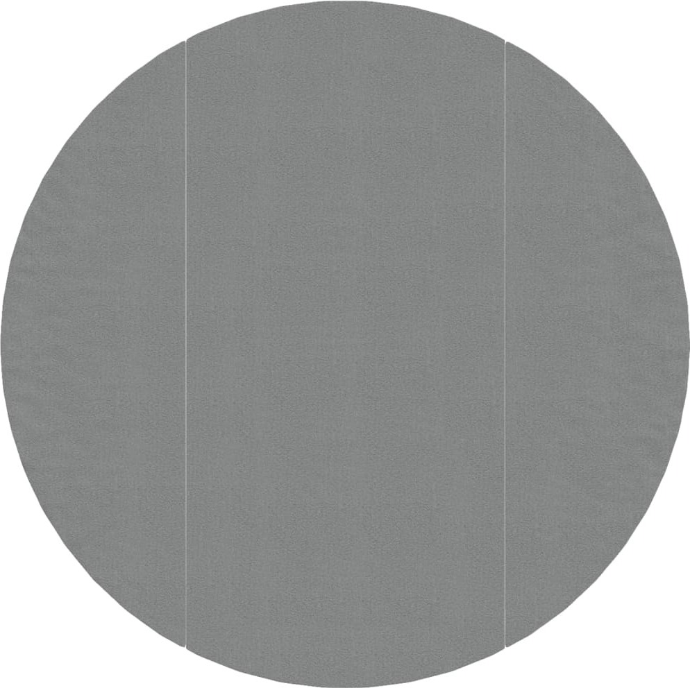 vidaXL Poolunterlage Rund Ø306 cm Hellgrau Polyester