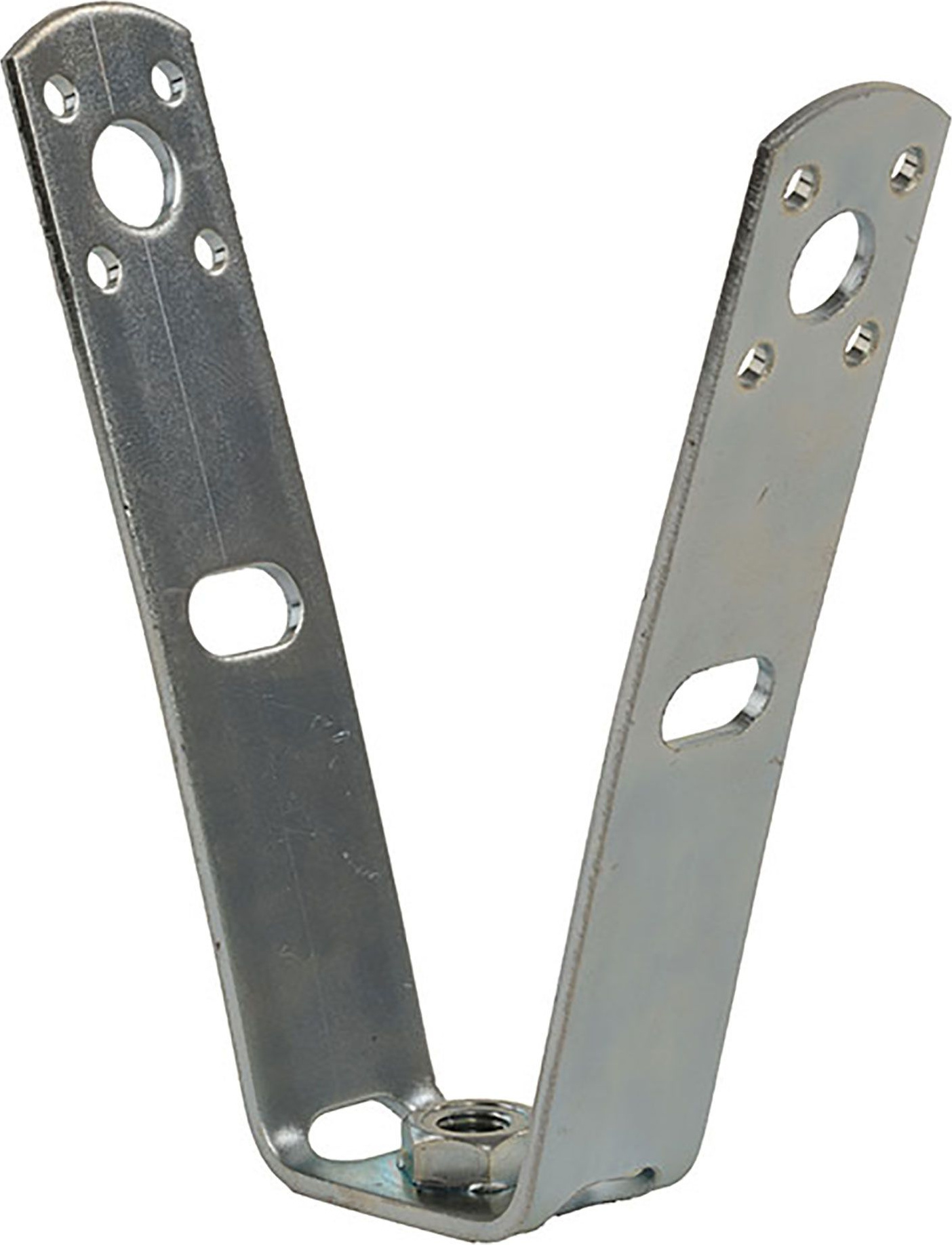 10 pezzi - Gancio trapezoidale con dado saldato M8 Altezza