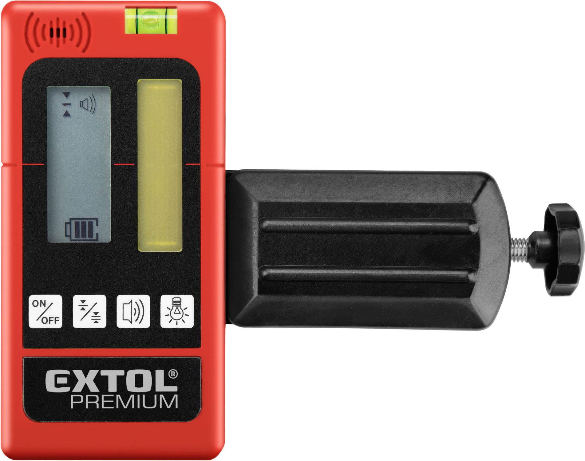 EXTOL PREMIUM Empfänger-Detektor-Laser. Strahldetektor