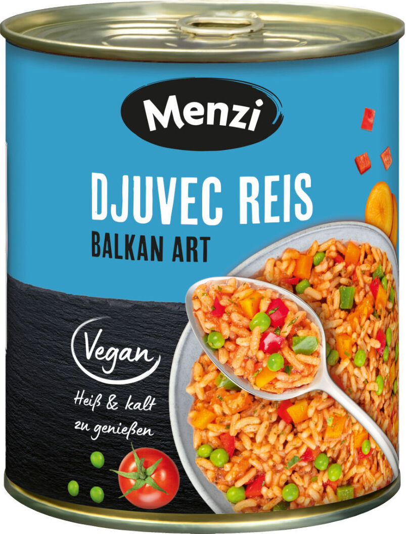 Menzi Djuvec Riz à la mode des Balkans, 800g Conserves
