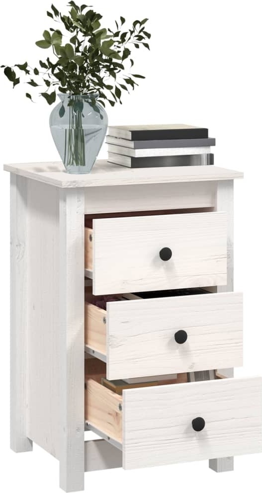 vidaXL Noční stolek bílý 40x35x61,5 cm | Kaufland.cz