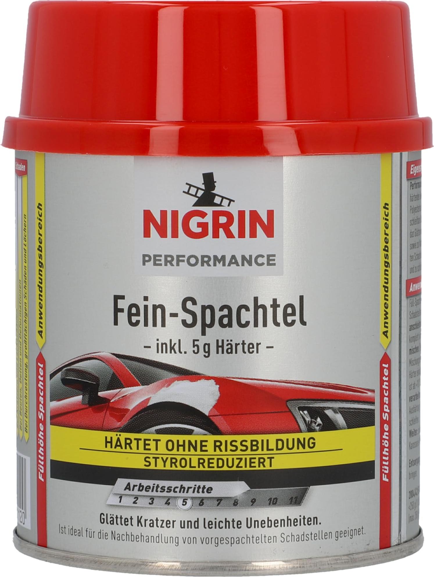 NIGRIN Performance Fein-Spachtel, härtet ohne Rissbildung,