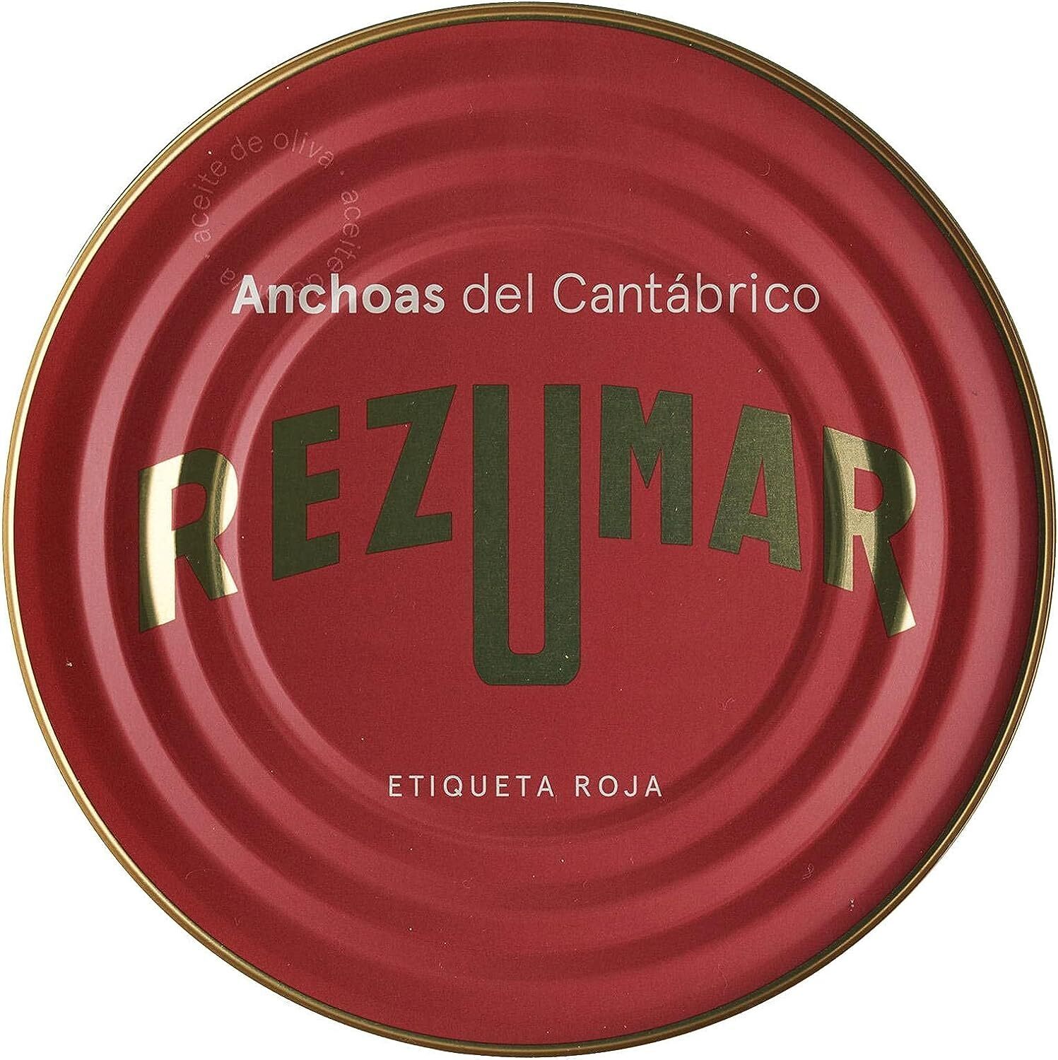 Filetti di acciughe cantabriche Rezumar Etiqueta Roja 520g