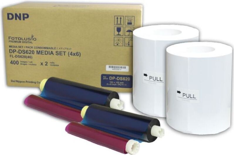 DNP Paper DM46620 2 rolki 400 szt. 10x15 do DS620