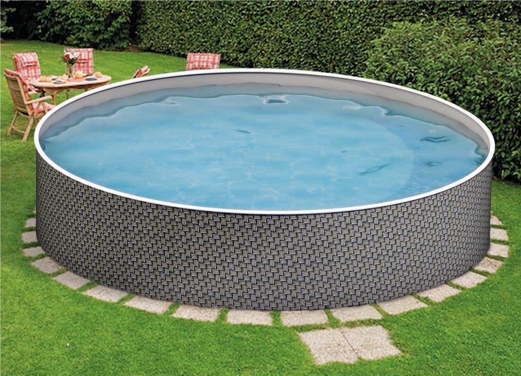 Mountfield Azuro 3,6 x 1,2 m Rattan-Pool Stahlwandpools