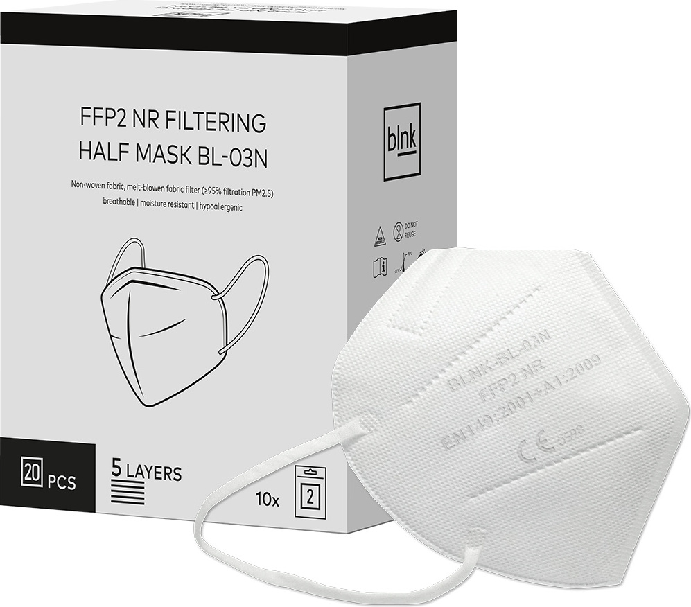 blnk BL03N FFP2 NR Atemschutzmasken (10x2) - CE0598