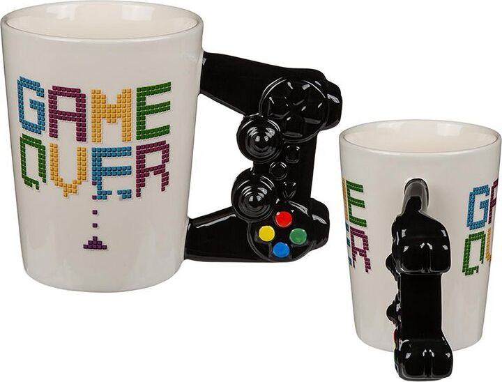 Tazza Game Over con impugnatura del controller