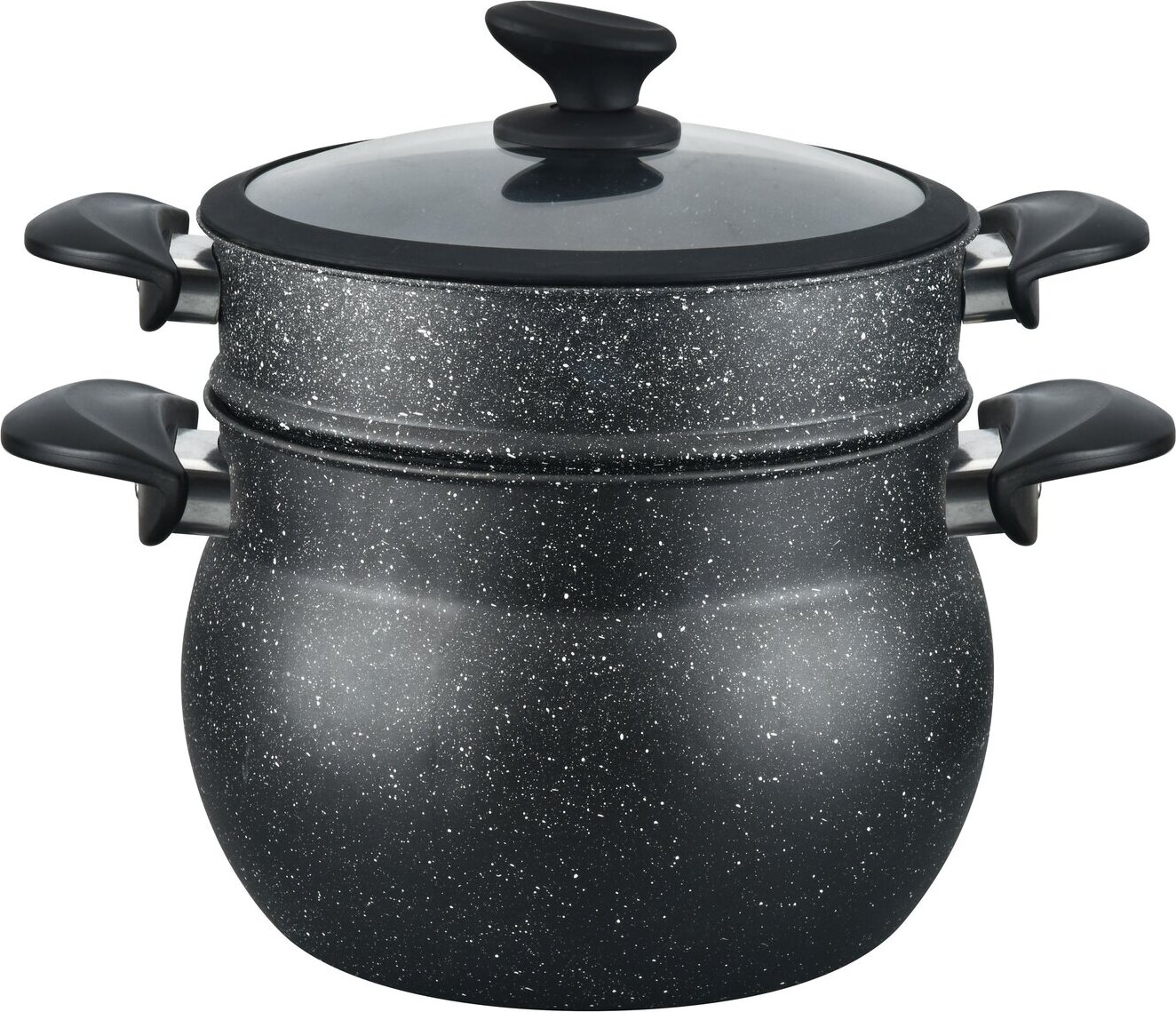 3 pcs Casserole Kuskus 12L Cuiseur vapeur COUSCOUS Ø26cm