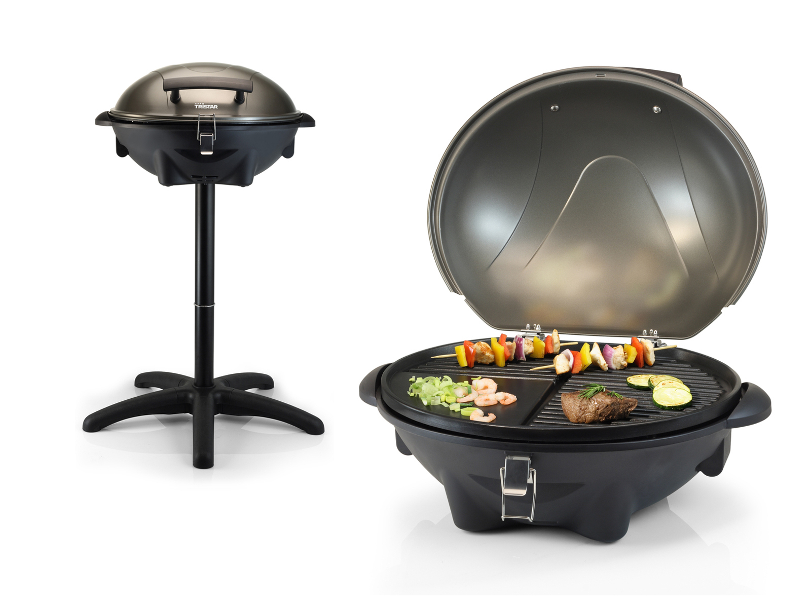 Griglia elettrica su supporto rimovibile Barbecue a carbone