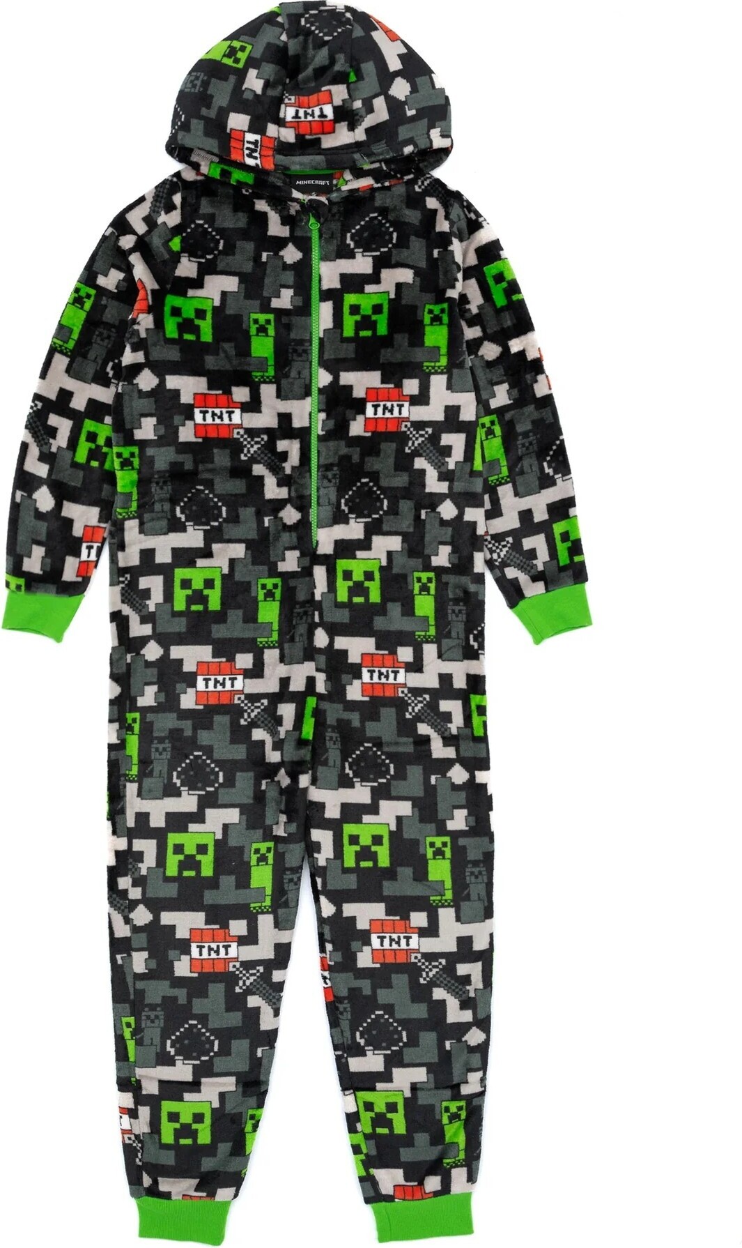 Minecraft - Pyjama pour enfant NS7072 (140) (Noir/Vert)