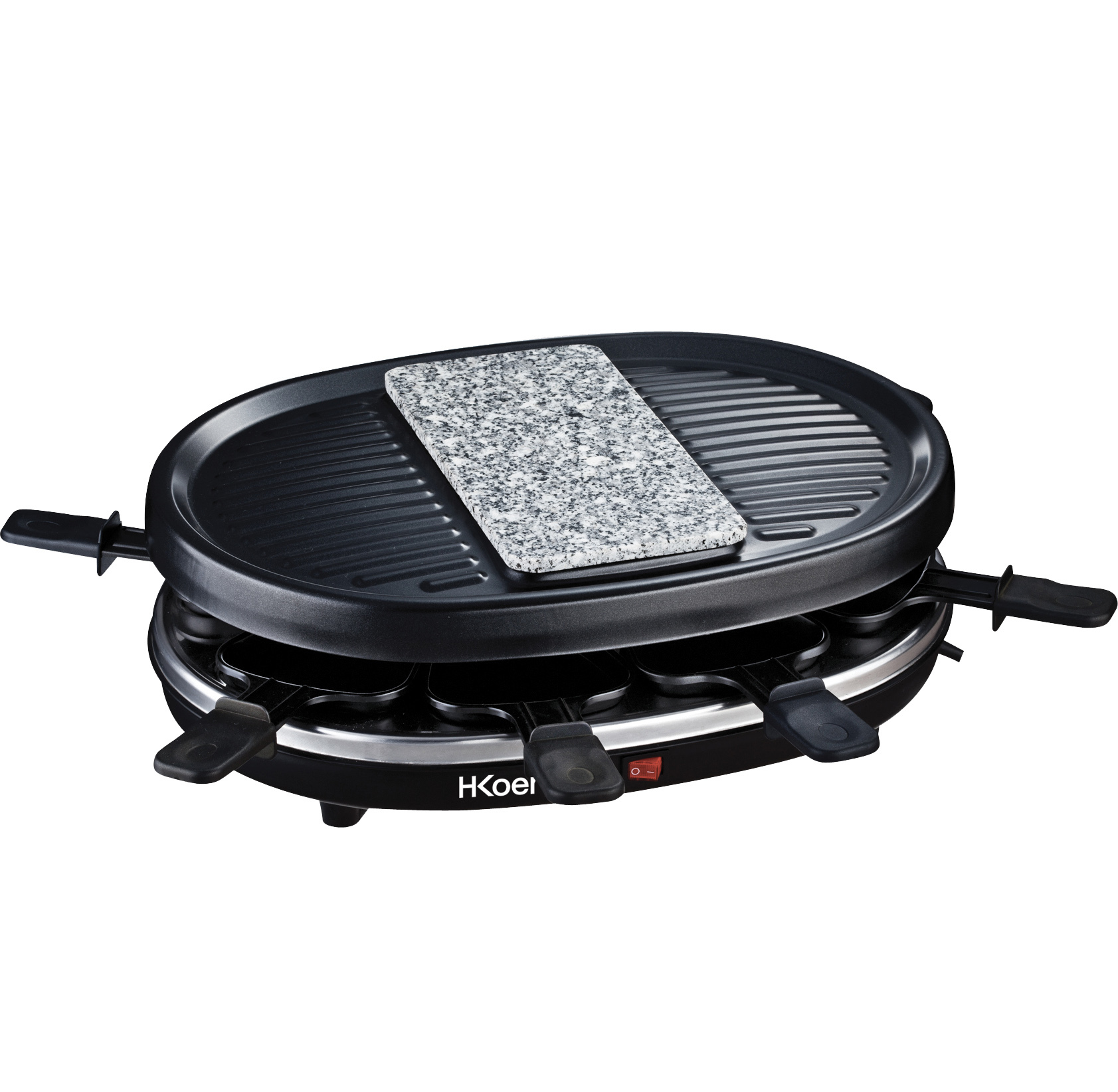 H.Koenig RP80 Raclette 8 personnes, plaque de cuisson en