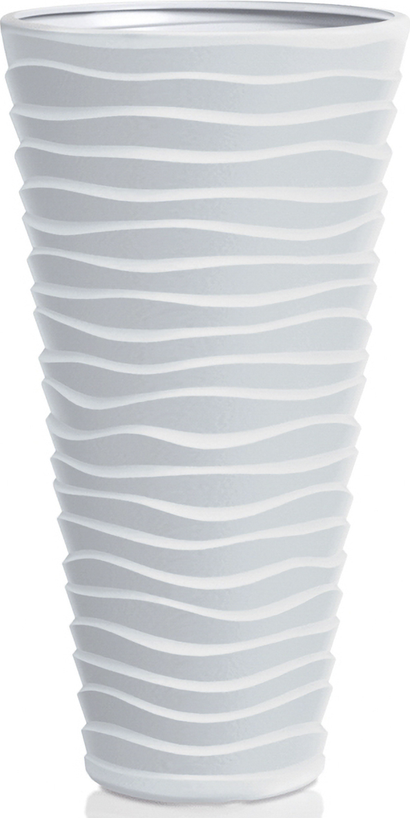 Pot de fleurs Prosperplast Sand Slim Blanc 39x75x39cm