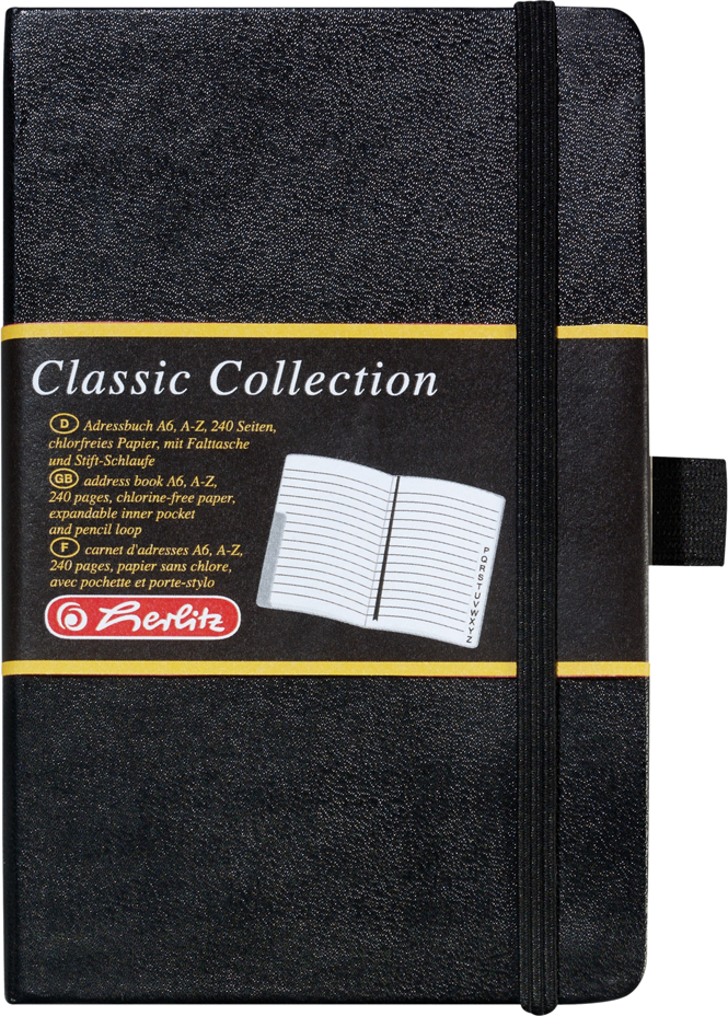 Herlitz Adressbuch Classic DIN A6 240 Blatt Adressbücher