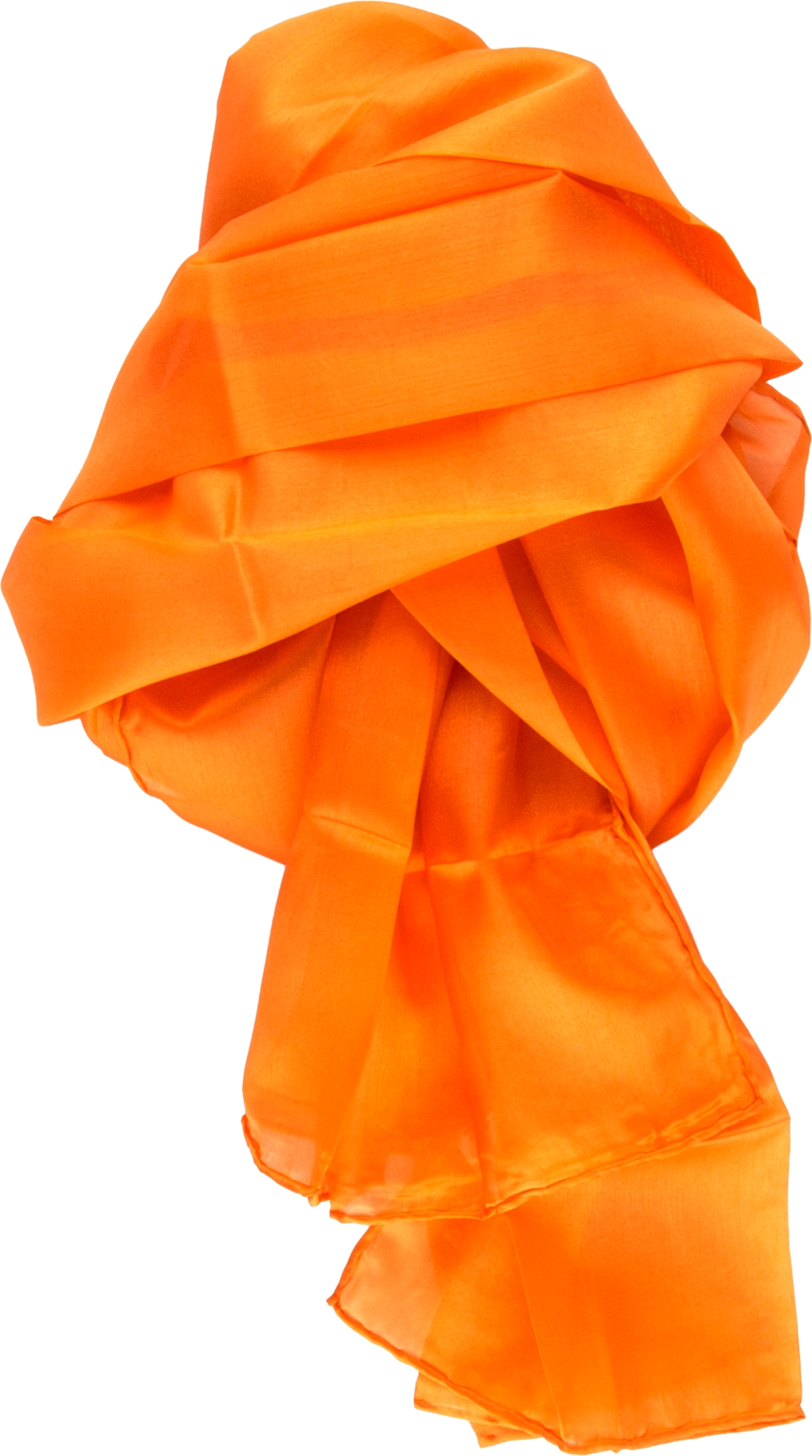 Seidenschal Halstuch Schal orange Seide 180x45cm Schals