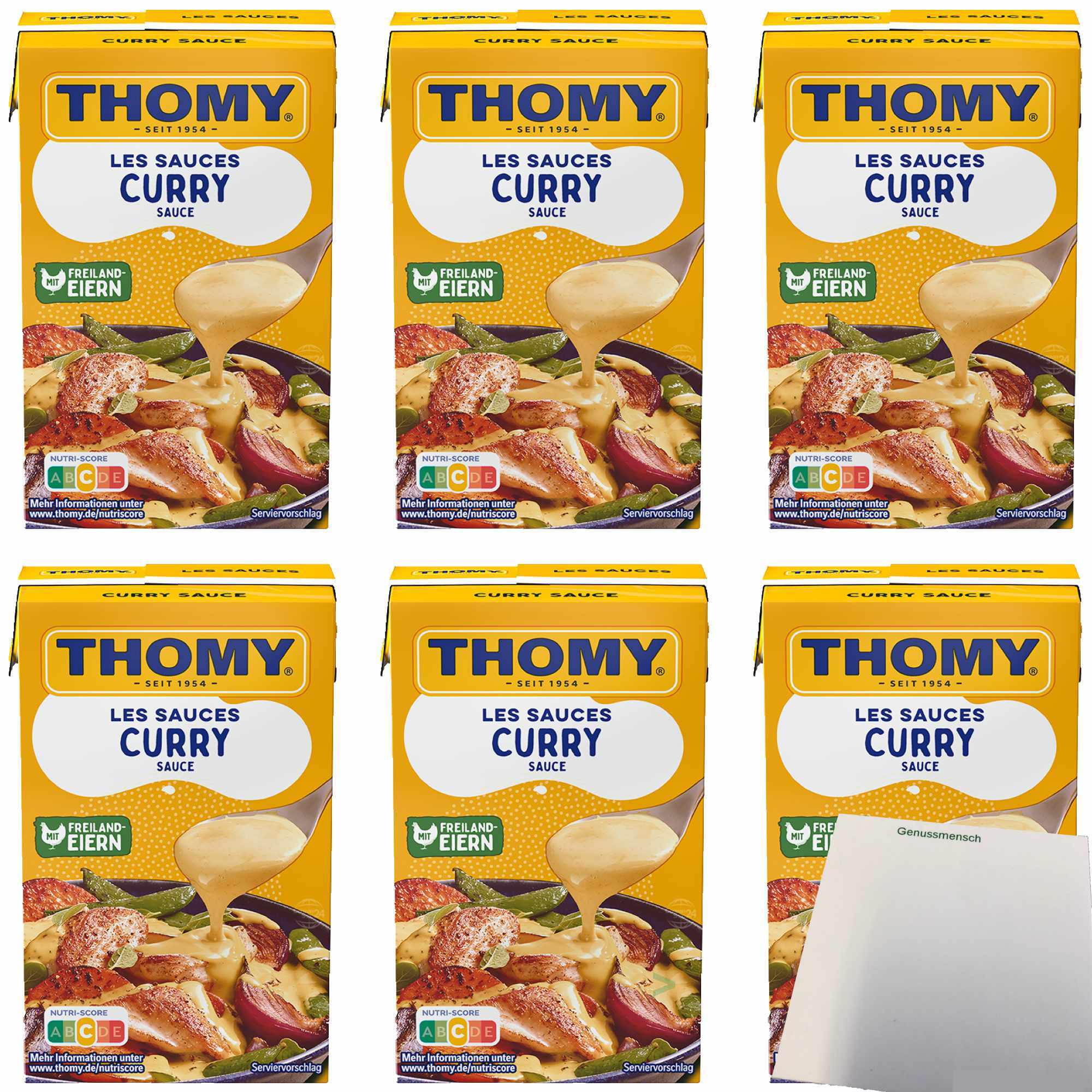 Thomy Les Curry-Sauce 6er Pack (6x250ml Packung) + usy