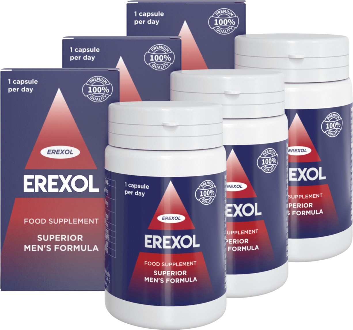 Erexol SET 3x60 kapsúl Výživové doplnky