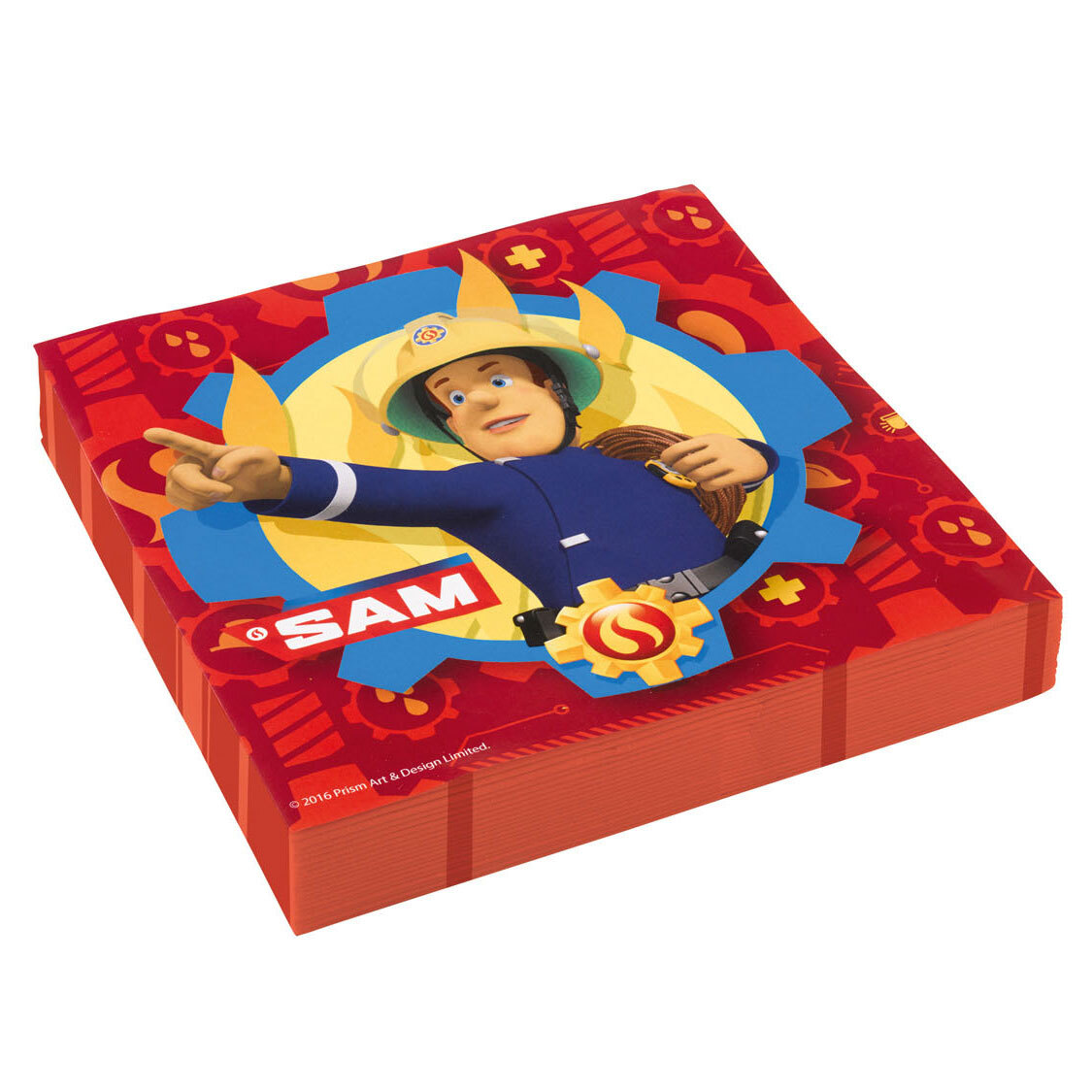 amscan 9902177 Tovagliolo a tema Fireman Sam - 33 x 33 cm,