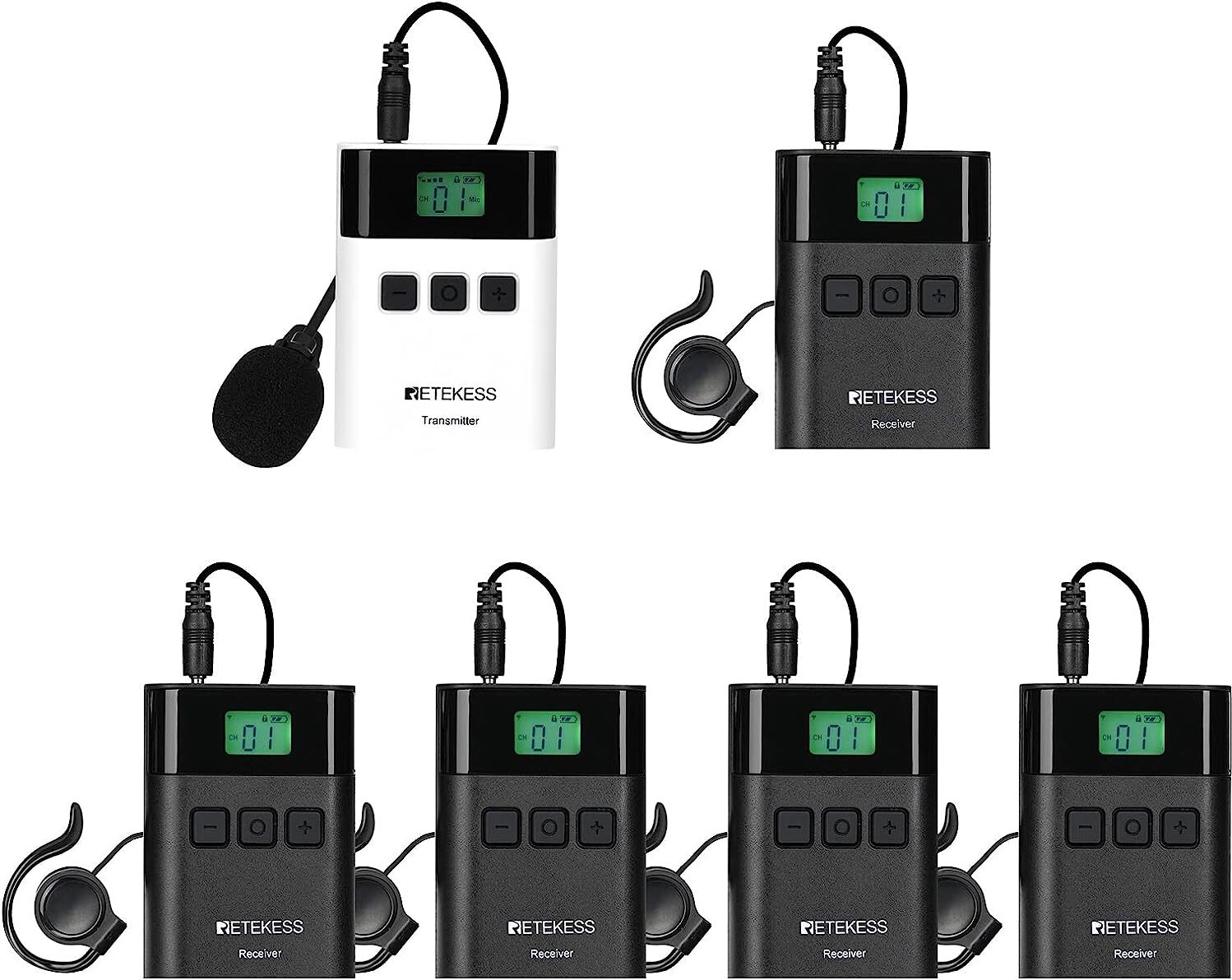 Retekess TT122 Tour Guide System, 150M wireless audio guide