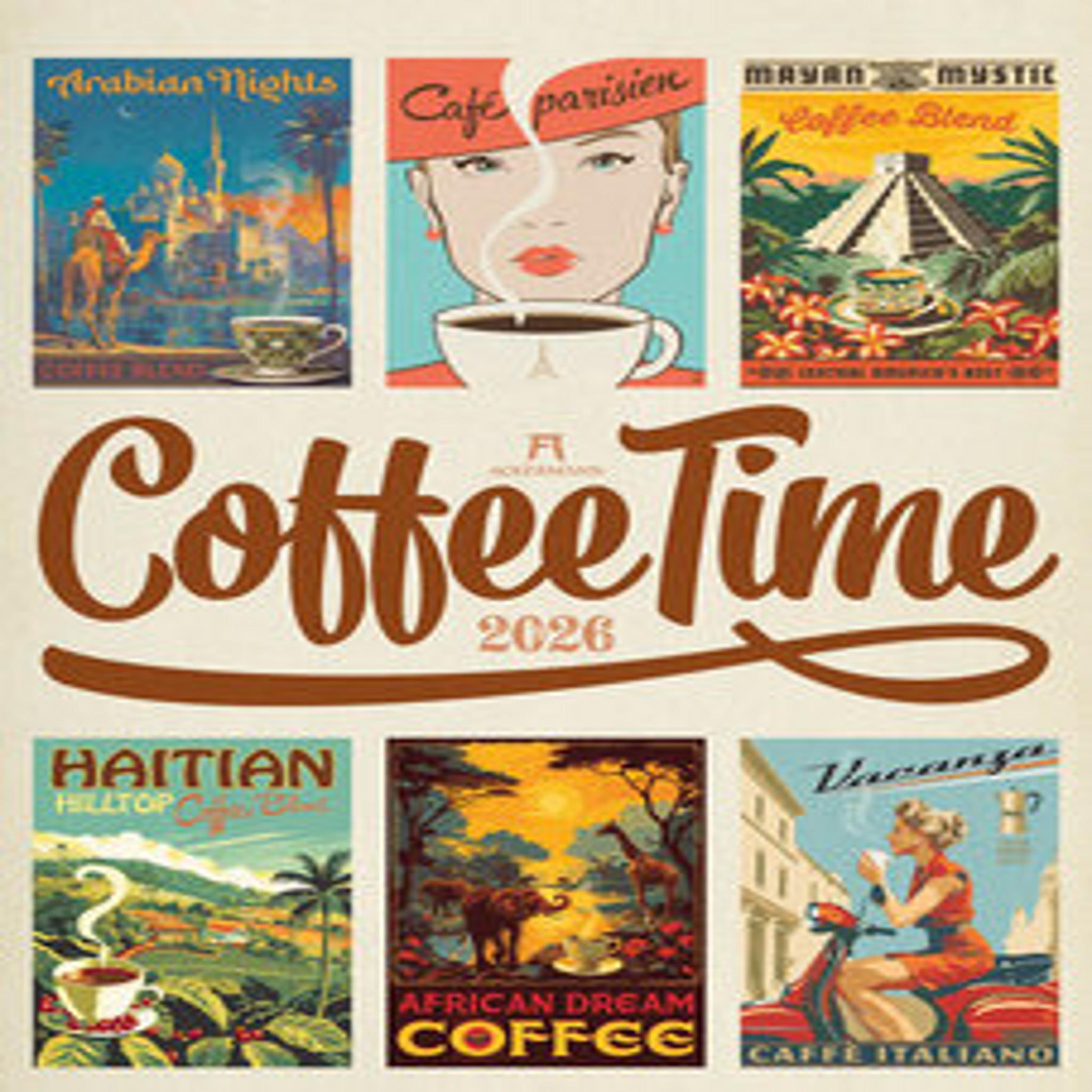 Coffee Time Kaffee-Plakate-Kalender 2026 Wandkalender