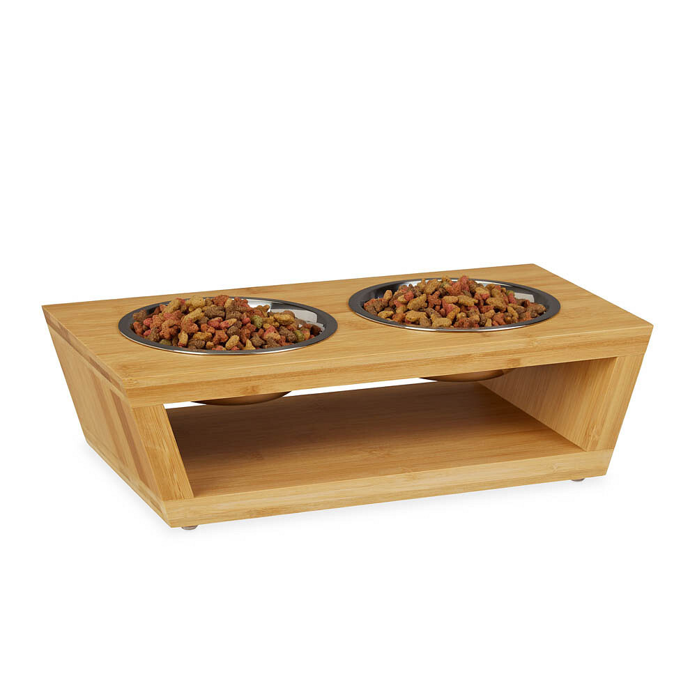 relaxdays 10022770_0 relaxdays Futterstation Hunde/Katzen