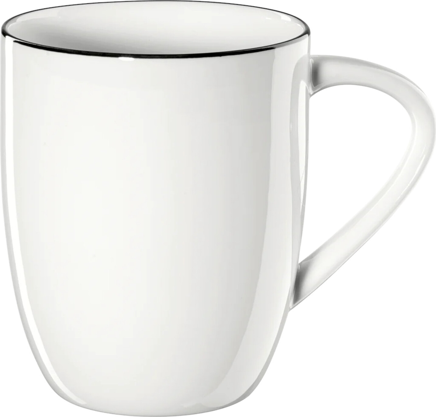 ASA Selection Henkelbecher, ligne noire Fine Bone China