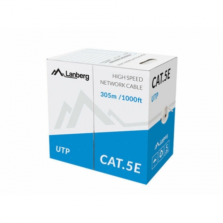 Lanberg 100Mb/s UTP cable 305m CCA wire green Câbles réseau