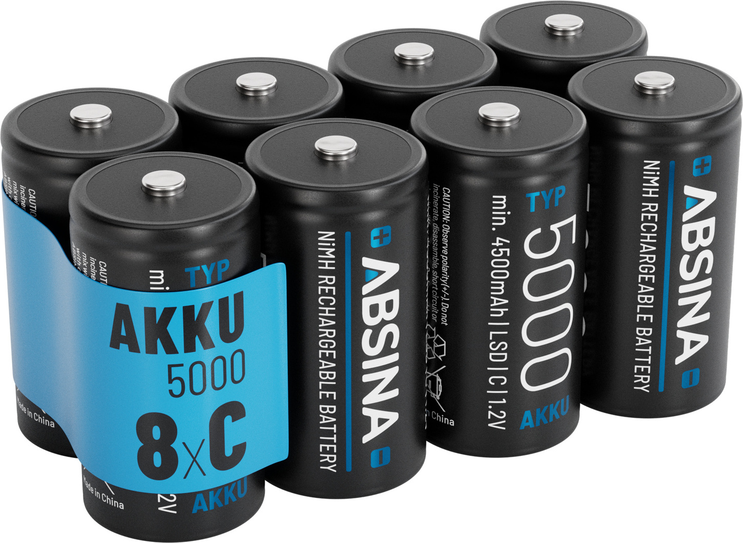 ABSINA 8x Batterien C Baby LR 14 | Kaufland.de
