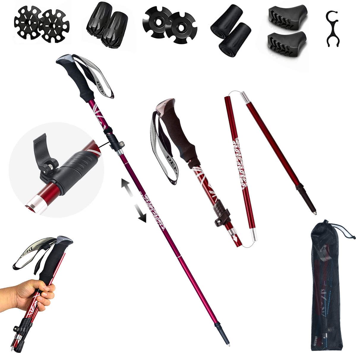 Walking Stöcke, Teleskop Nordic Wanderstock, | Kaufland.de