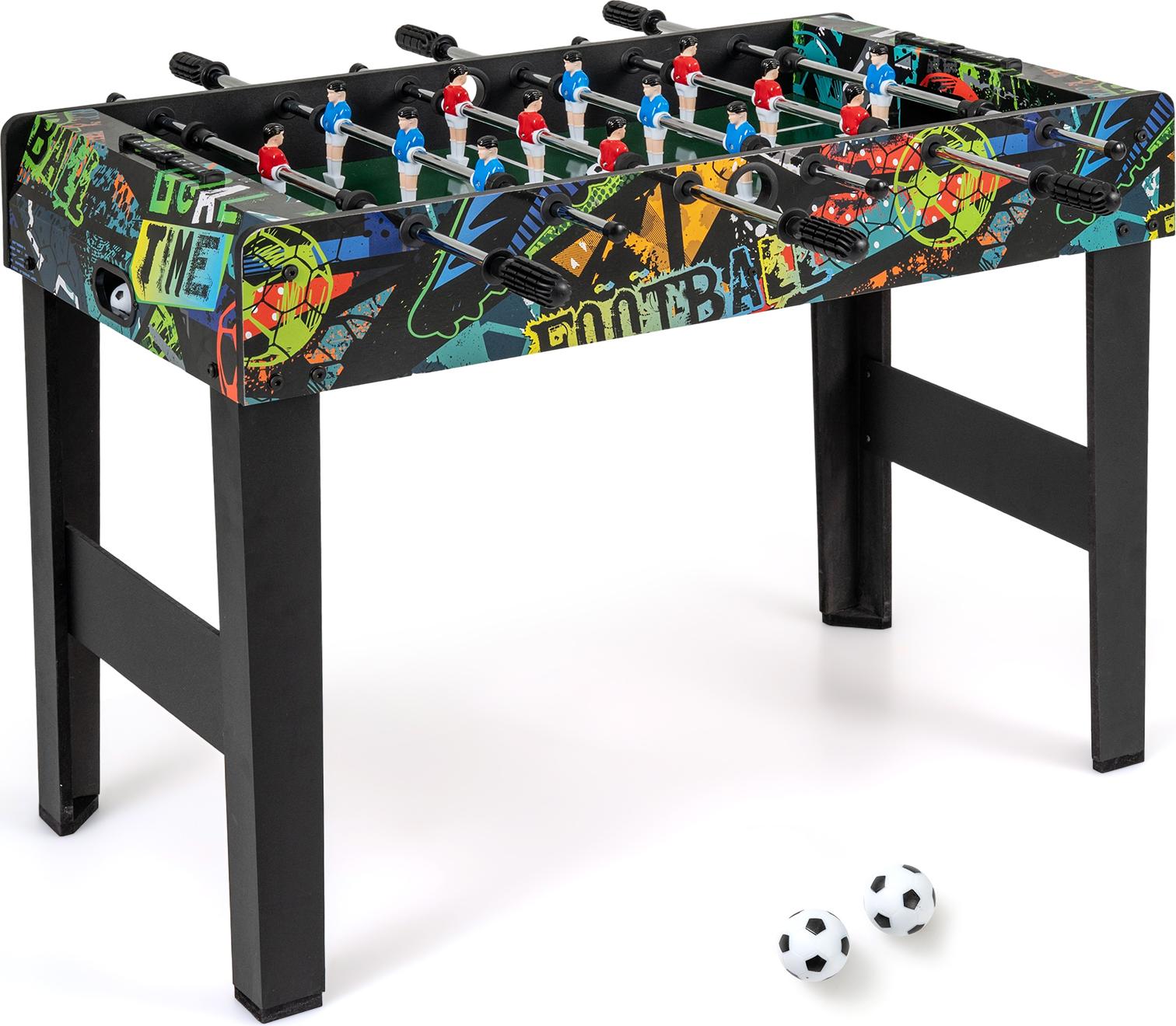 COSTWAY Table de baby-foot 2 en 1 avec plateau amovible,