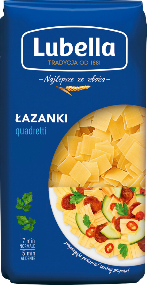 Lubella Cestoviny Lazanki 400 G Cestoviny