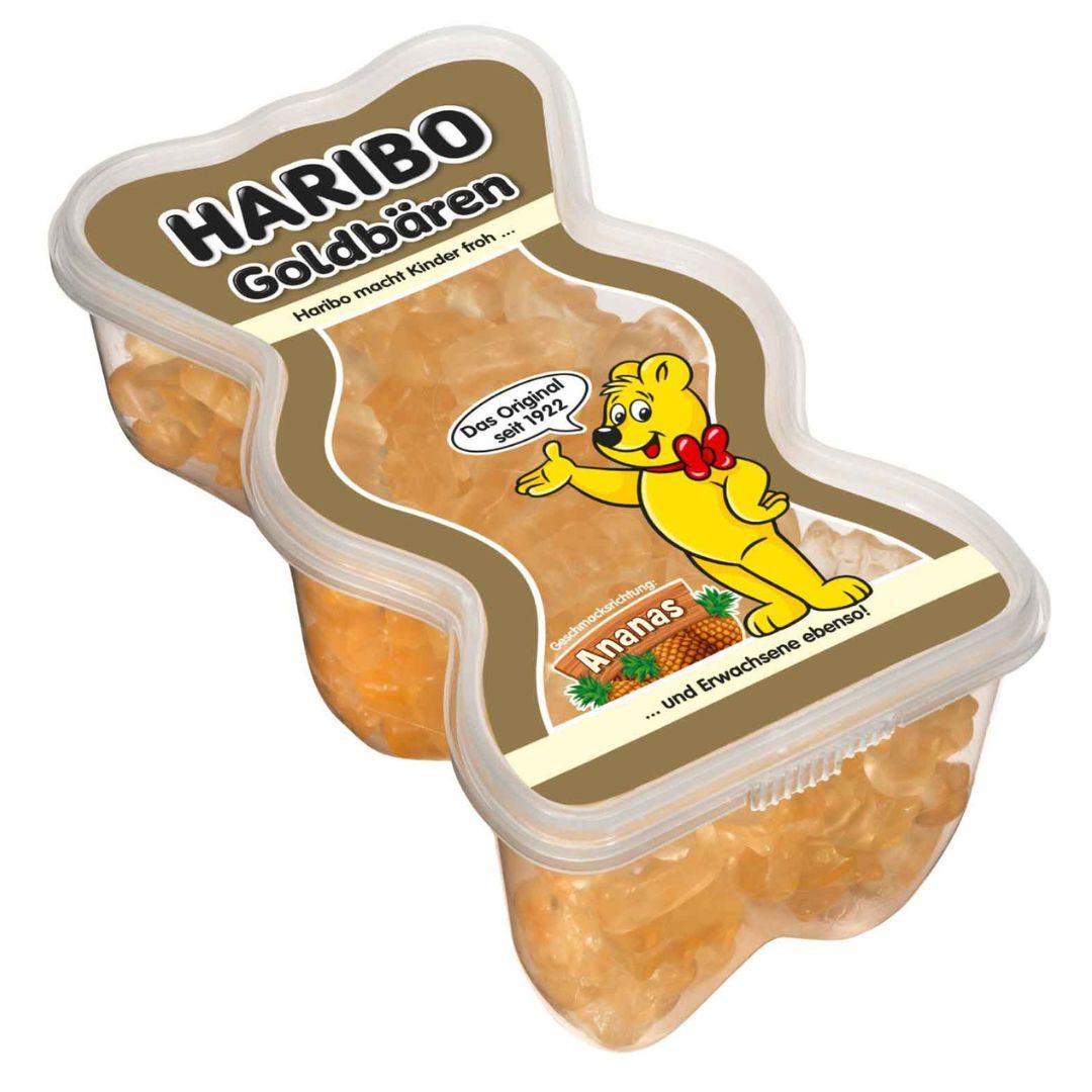 Haribo Goldbären Ananas 450g in Teddy Dose Fruchtgummis