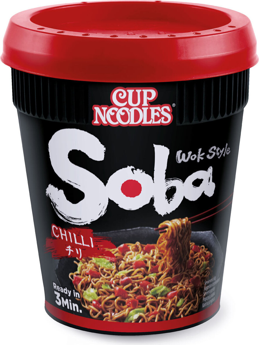 Nissin Cup Noodles Soba Chili Wok Style Nouilles