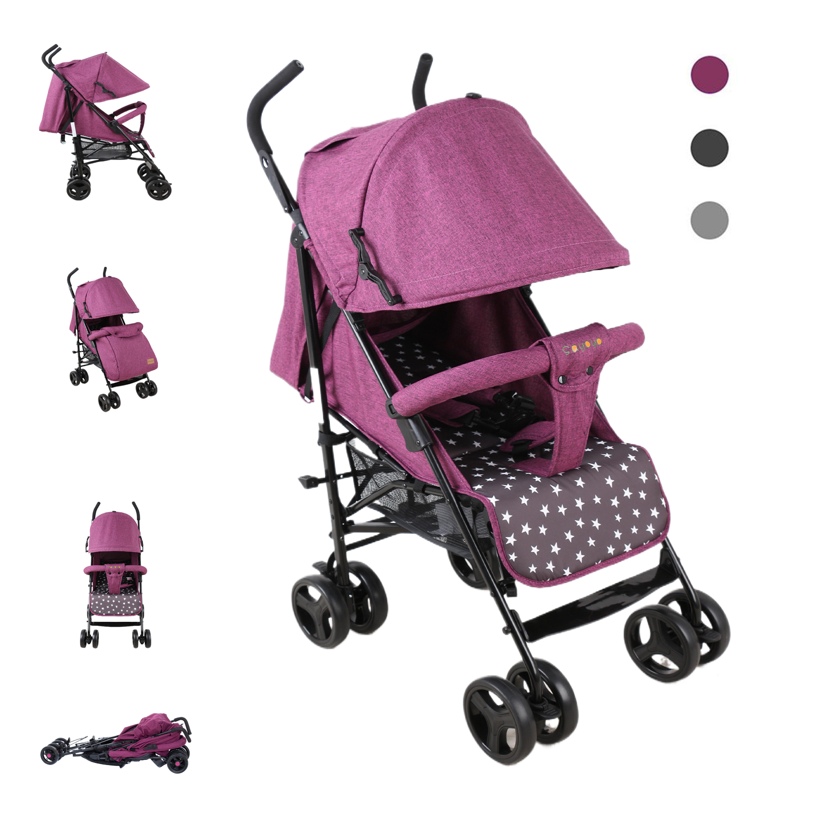 SAYOYO poussette petite pliable poussette de voyage avec