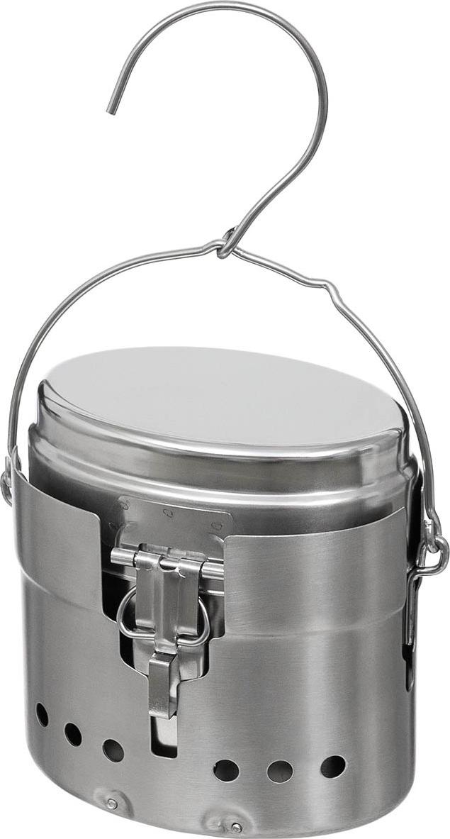 MFH Schwed. Kochset M40 Edelstahl 3-teilig Topf-Sets