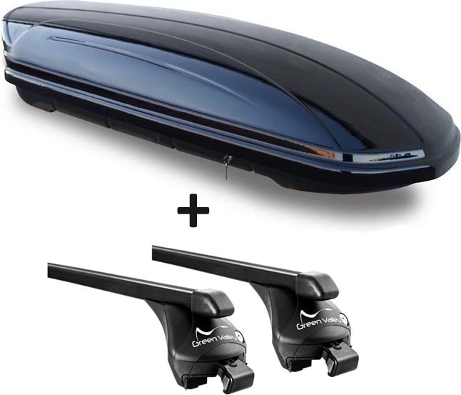 Střešní box černý lesklý VDP-MAA 460G Střešní box na auto