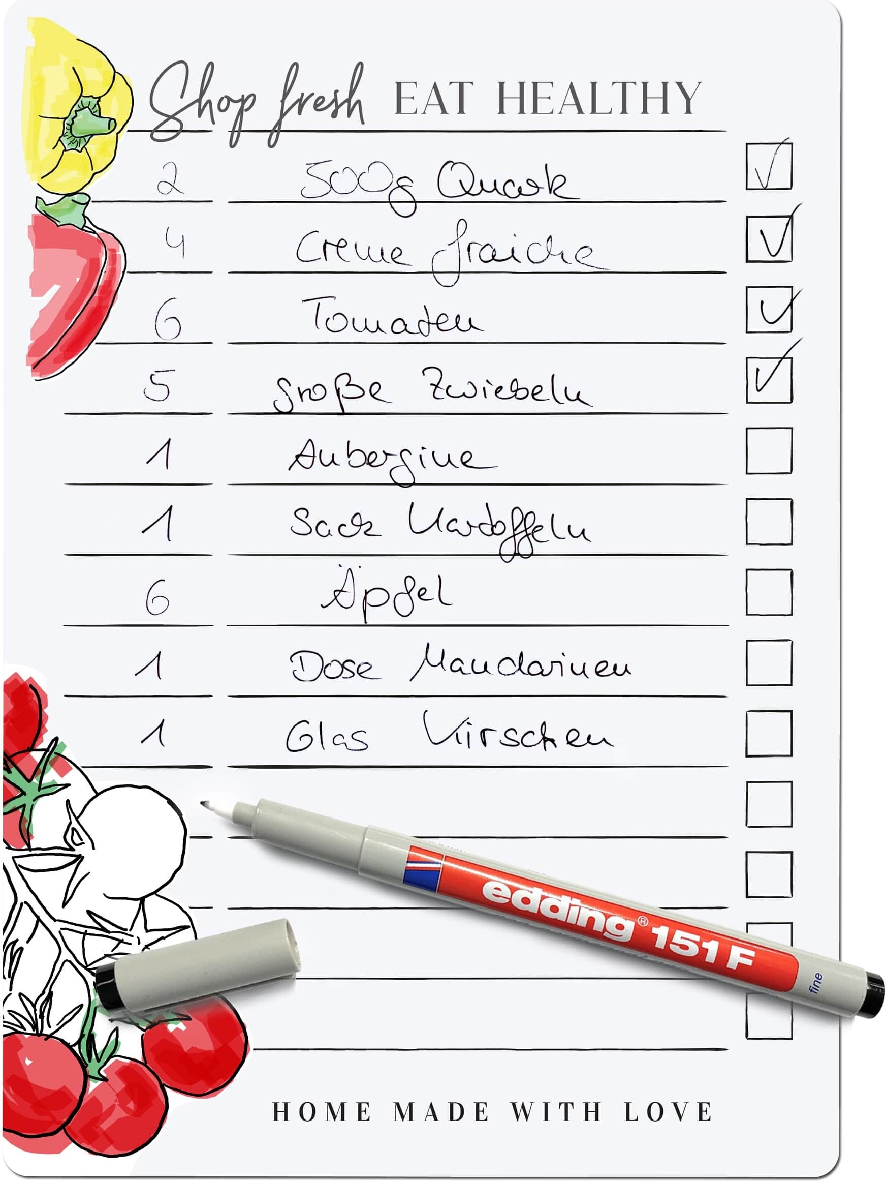 Magnetische Einkaufsliste A5 für Kühlschrank | Kaufland.de