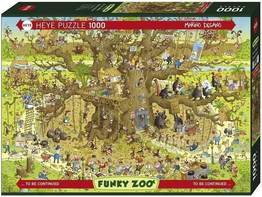 HEYE Puzzle Zoo vert : Monkey Selection 1000 Teile