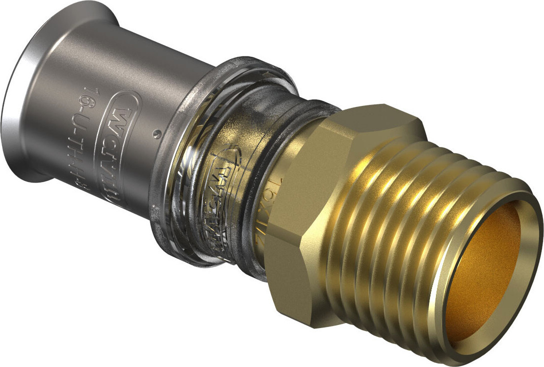 Wavin Tigris M5 Übergang 16mm x 1/2 AG Fittings