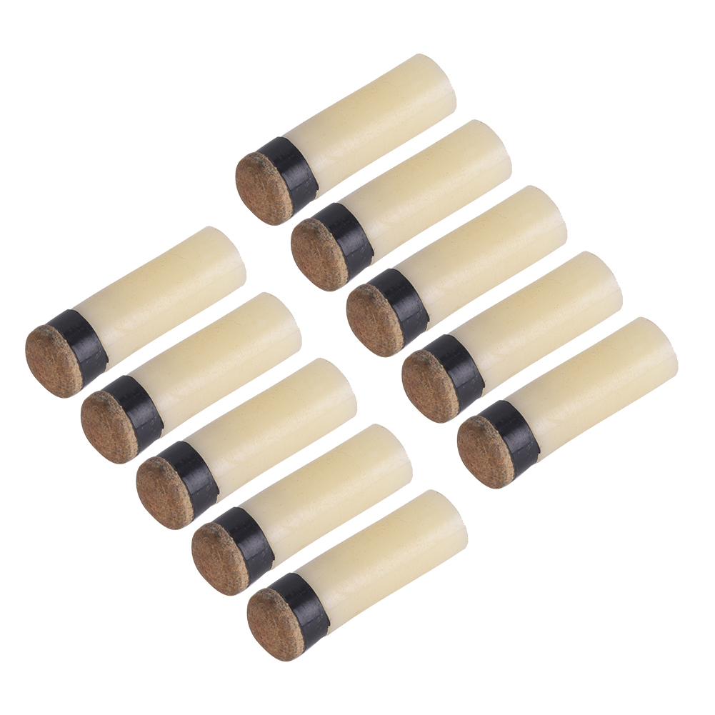 10PCS Snooker Pool Cue Pole Tip Billiard Stick Pezzi di