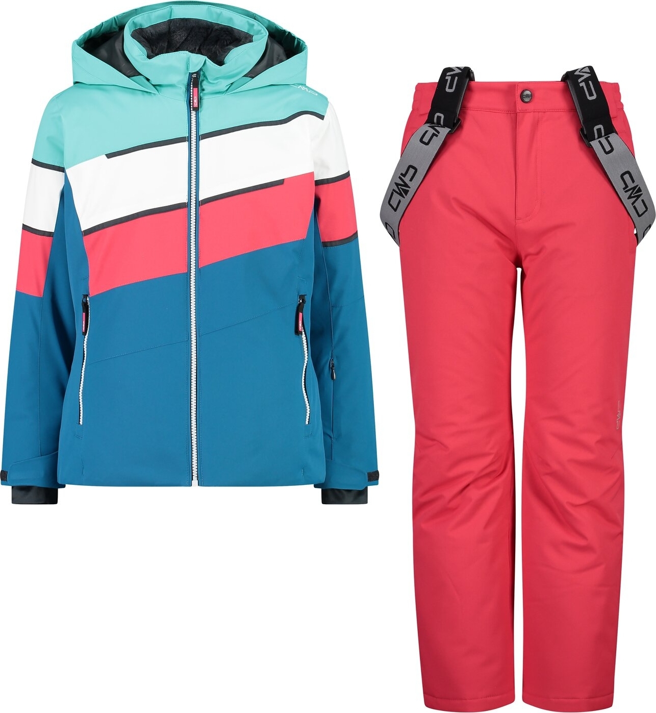 Cmp Kid G Jacket Fix Hood L819 Lake 164 | Kaufland.de